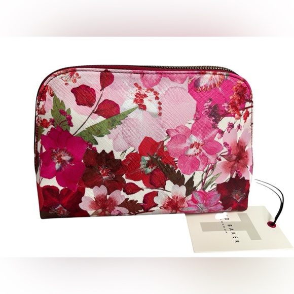 Ted Baker | Bags | Ted Baker Floral Half Moon Pouch | Poshmark